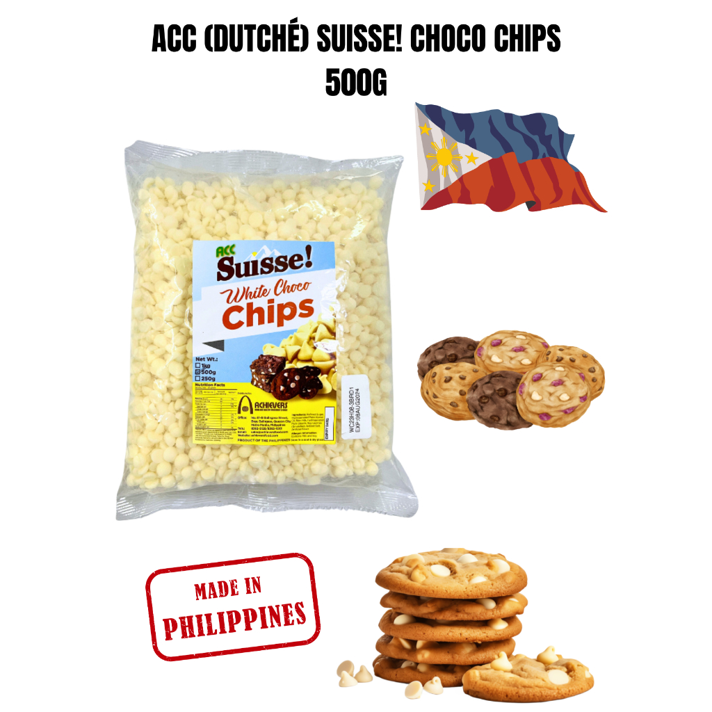 500G White Chocolate Chips Achievers Baking Choco Chips Premium grade ...