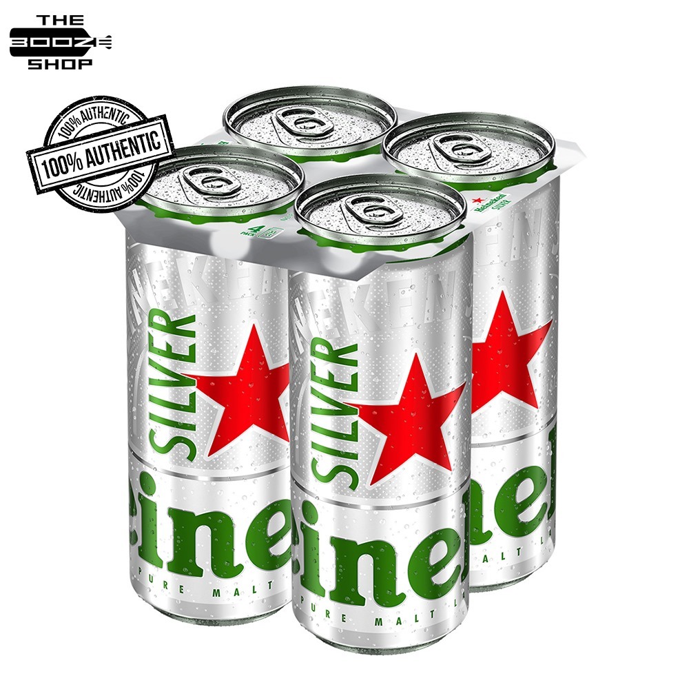 Heineken Silver Beer Can 330ml 4 Pack | Shopee Philippines