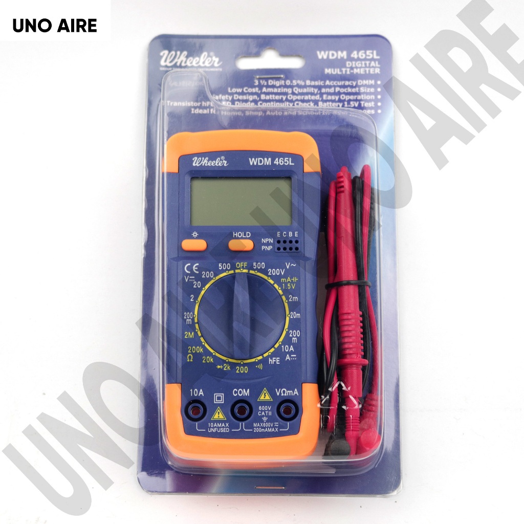 Multi Tester Digital Multi-Meter WHEELER WDM465L multi-tester | Shopee ...