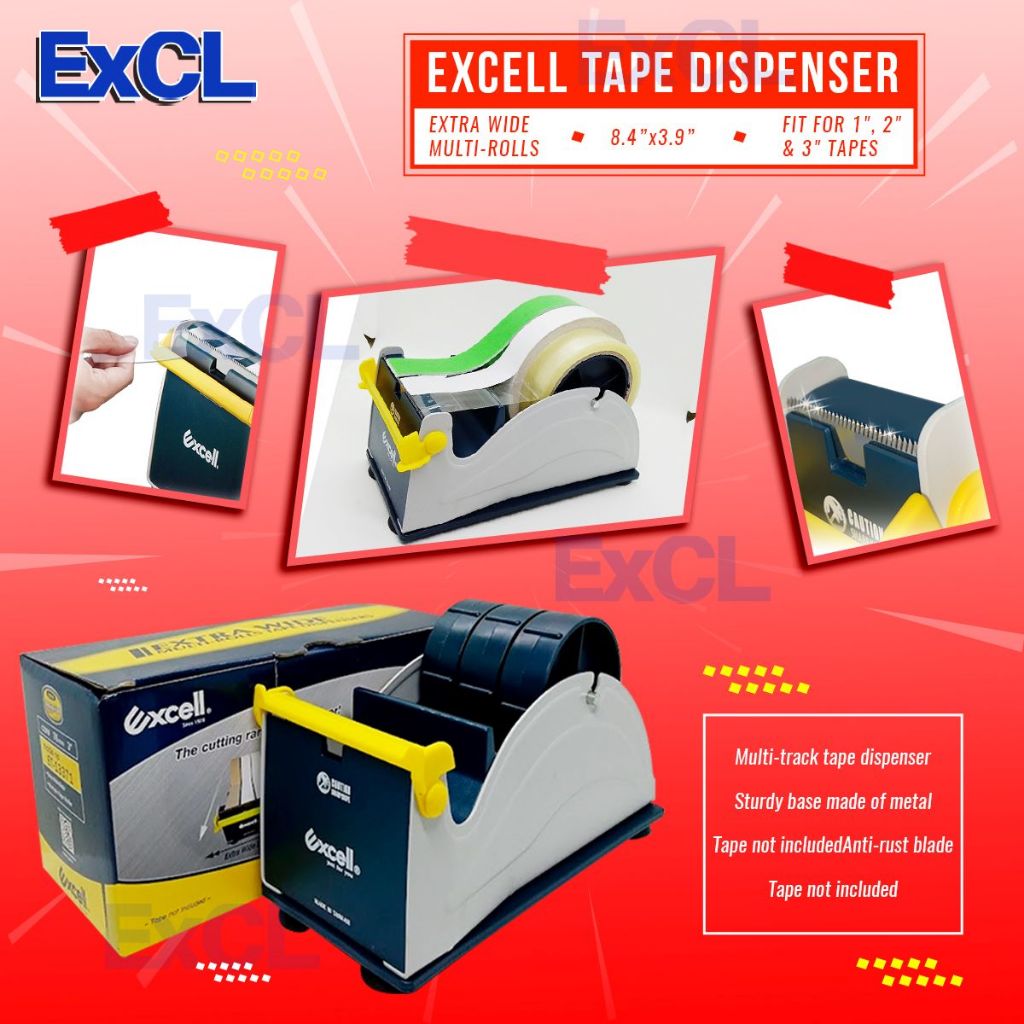 ExCL - Excell Tape Dispenser Extra Wide / Multi-Roll | Shopee Philippines