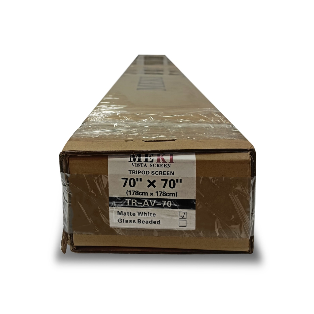 MEKI 70″ X 70″ Projector Screen (TR-AV-70 Matte White, Tripod Screen ...