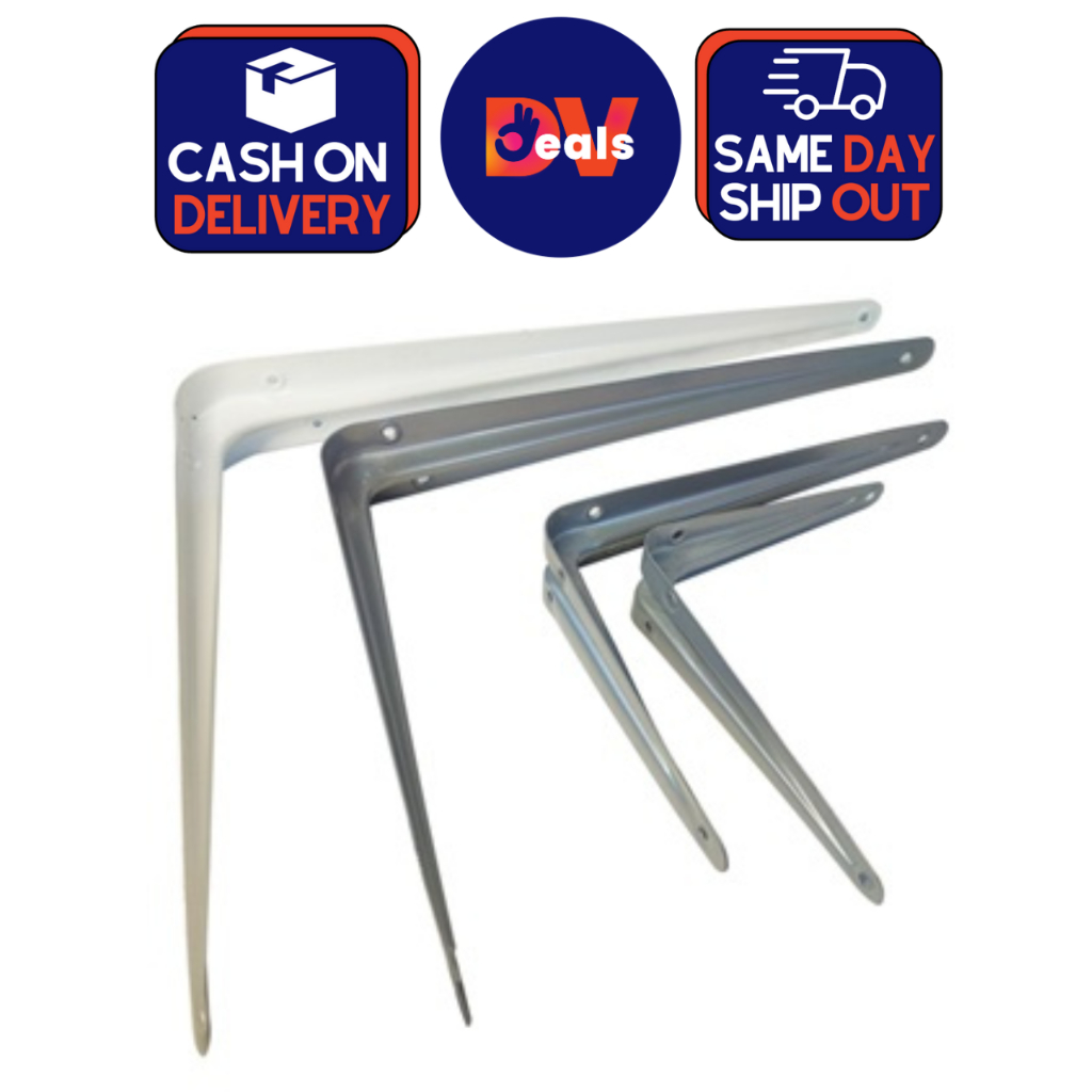 Heavy Duty 2pcs Wall Mounted L Shape / L-shape Shelf Support Bracket ...