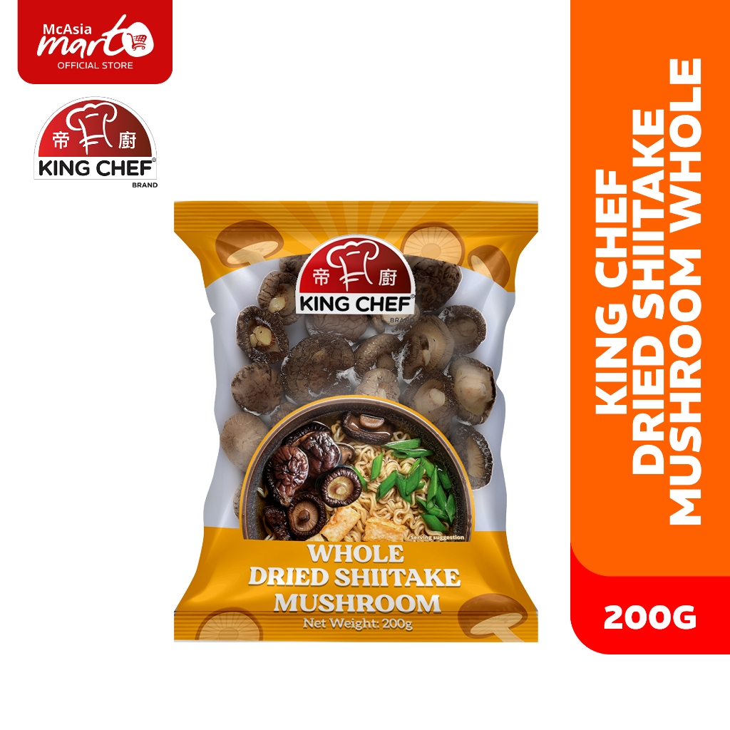 KING CHEF WHOLE DRIED SHIITAKE MUSHROOM 200G - MCASIA | Shopee Philippines