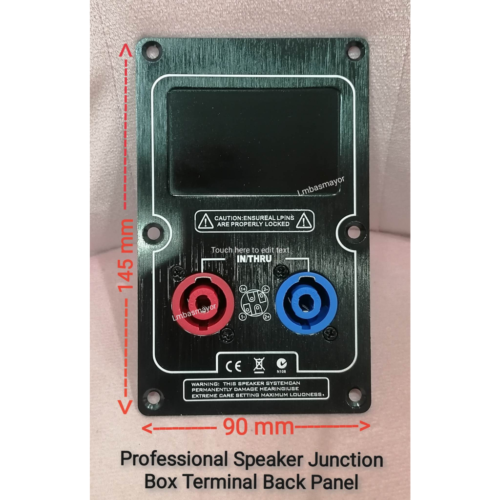 TM7 90mm x 145mm Professional Speaker Junction Box Terminal Back Panel ...