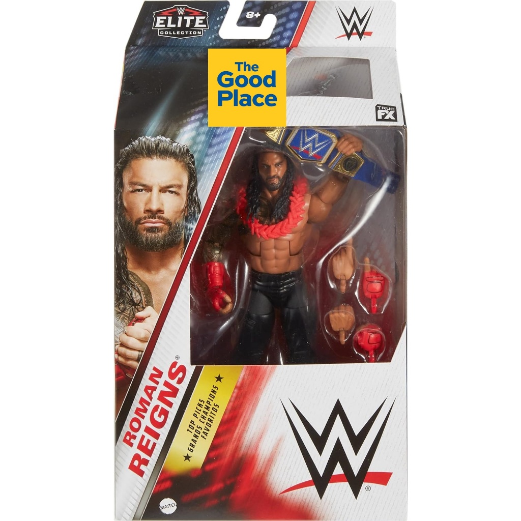 MATTEL WWE Elite Top Picks Collection Action Roman Reigns Figure With ...