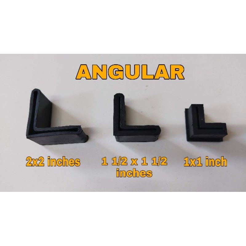 ANGULAR Rubber Footings Heavy Duty (Sold per piece) | Shopee Philippines