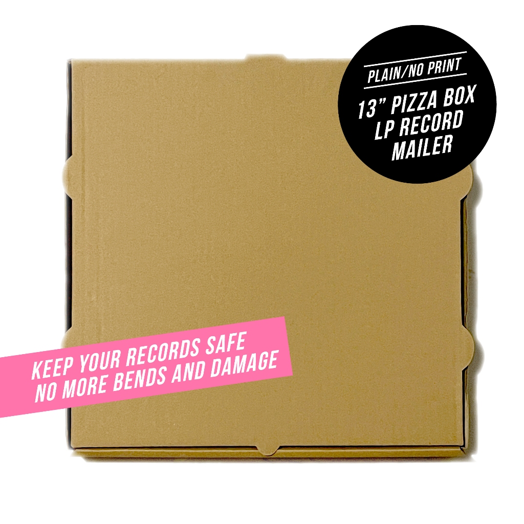 13" Pizza Box LP Record Mailer - 25 PCS - Corrugated Box - Plain, Self ...