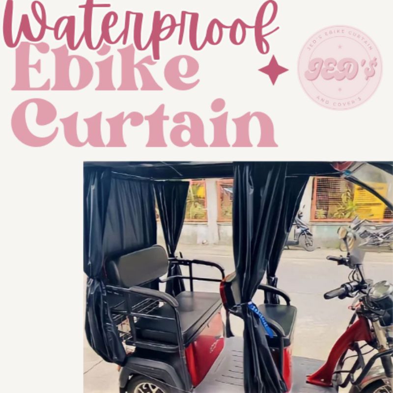 1PC WATER PROOF/ WATER REPELLANT CURTAIN FOR EBIKE , TRICYCLE,BAJAJ,EMC ...