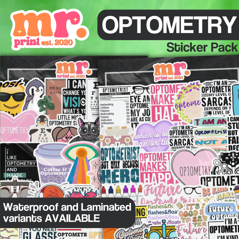 OPTOMETRY STICKERS | OPTOMETRIST | WATERPROOF STICKERS | Shopee Philippines