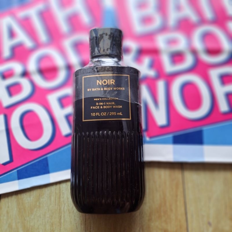 Original Bath And Body Works Usa Noir Mens 3 In 1 Hair Face And Body