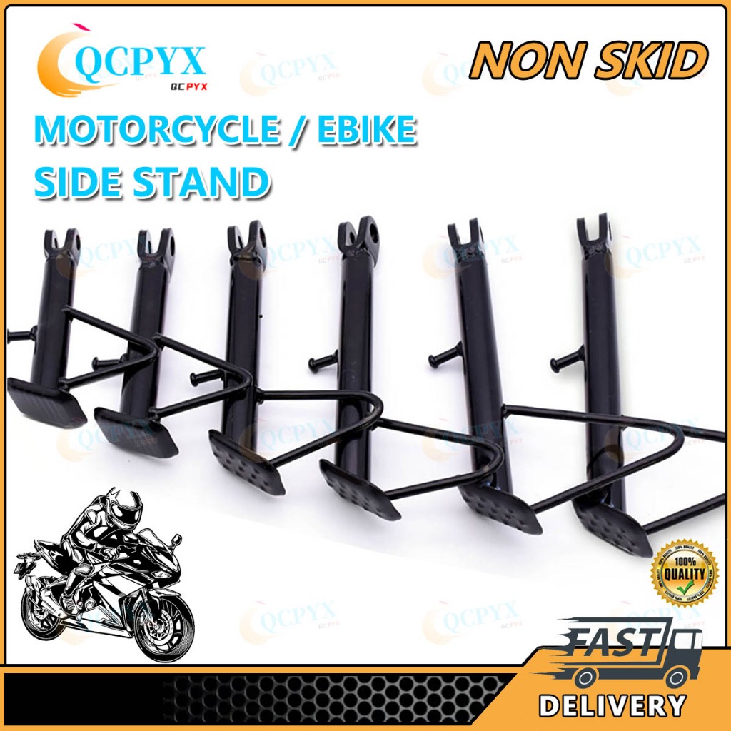 Universal Non-Skid and Classic Side Stand For Motorcycle E-bike 14cm ...