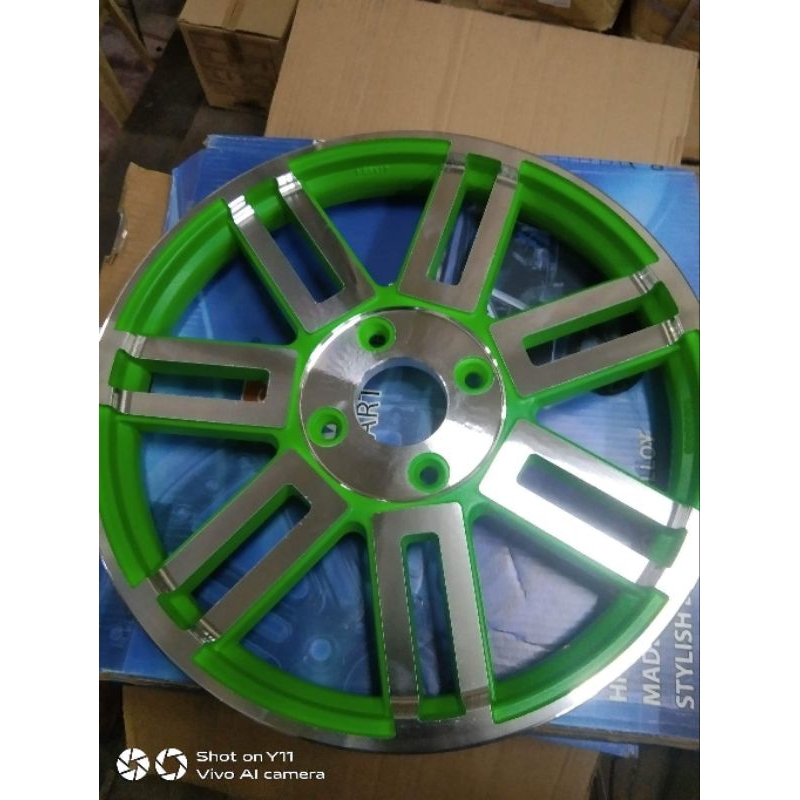 side wheel mags with hub, bearing and spacer *cruiser green* | Shopee ...
