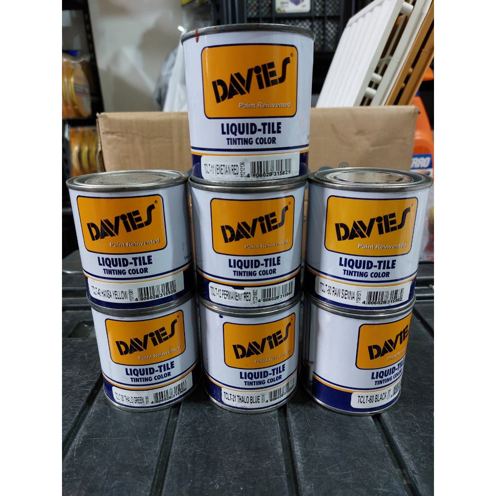 Davies 1/4LTR Liquid TIle TINTING Color - Choose From 7 Colors , SOLD ...