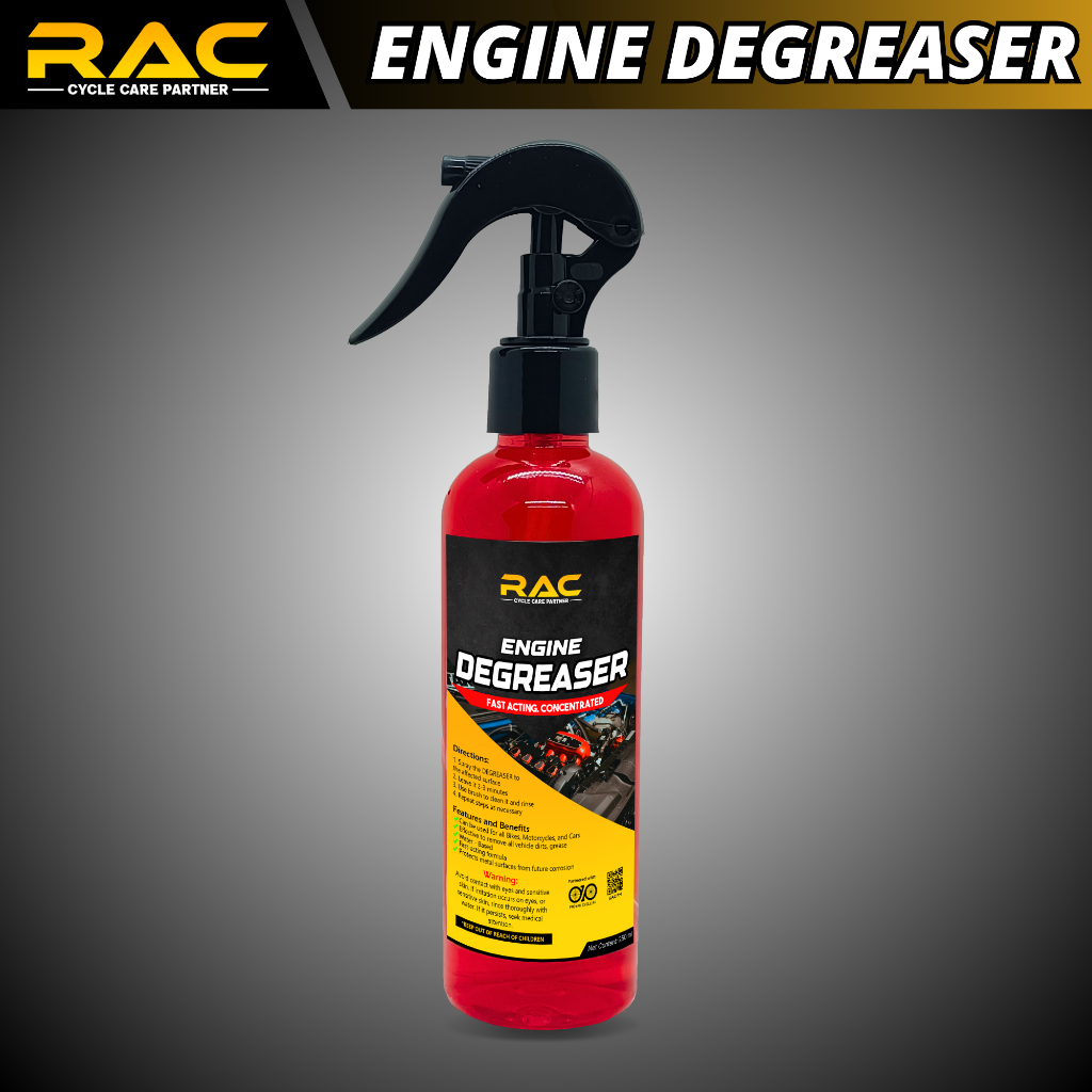 RAC Engine Degreaser / Engine Cleaner / Grease Remover 250ml | Shopee ...
