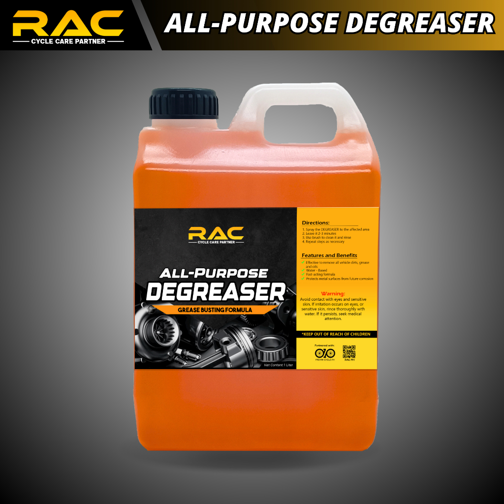 RAC Bike/Motorcycle/Car 1Liter All Purpose Degreaser | Shopee Philippines