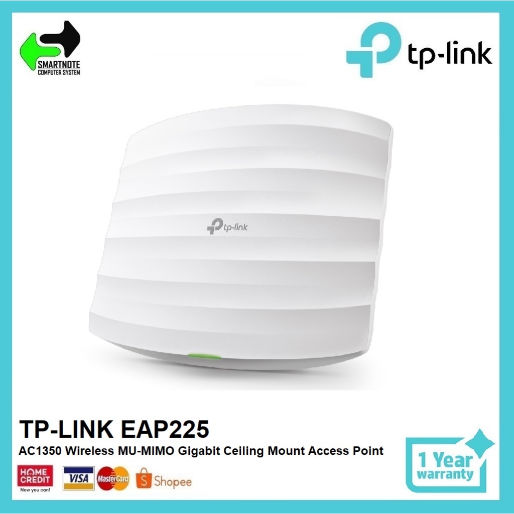 TP-Link EAP225 Wireless MU-MIMO AC1350 Gigabit Ceiling Mount Access ...
