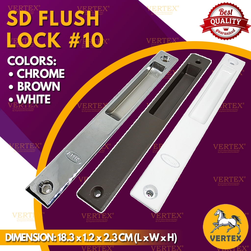 SD Flush Lock #10 (Chrome, Brown, White) | Shopee Philippines