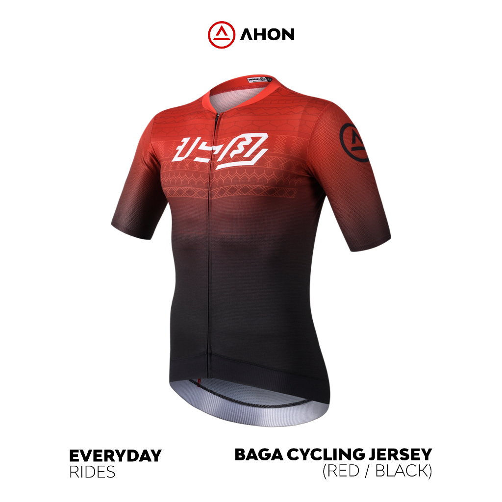Ahon Classic Cycling Jersey - Baga (red/black) | Shopee Philippines