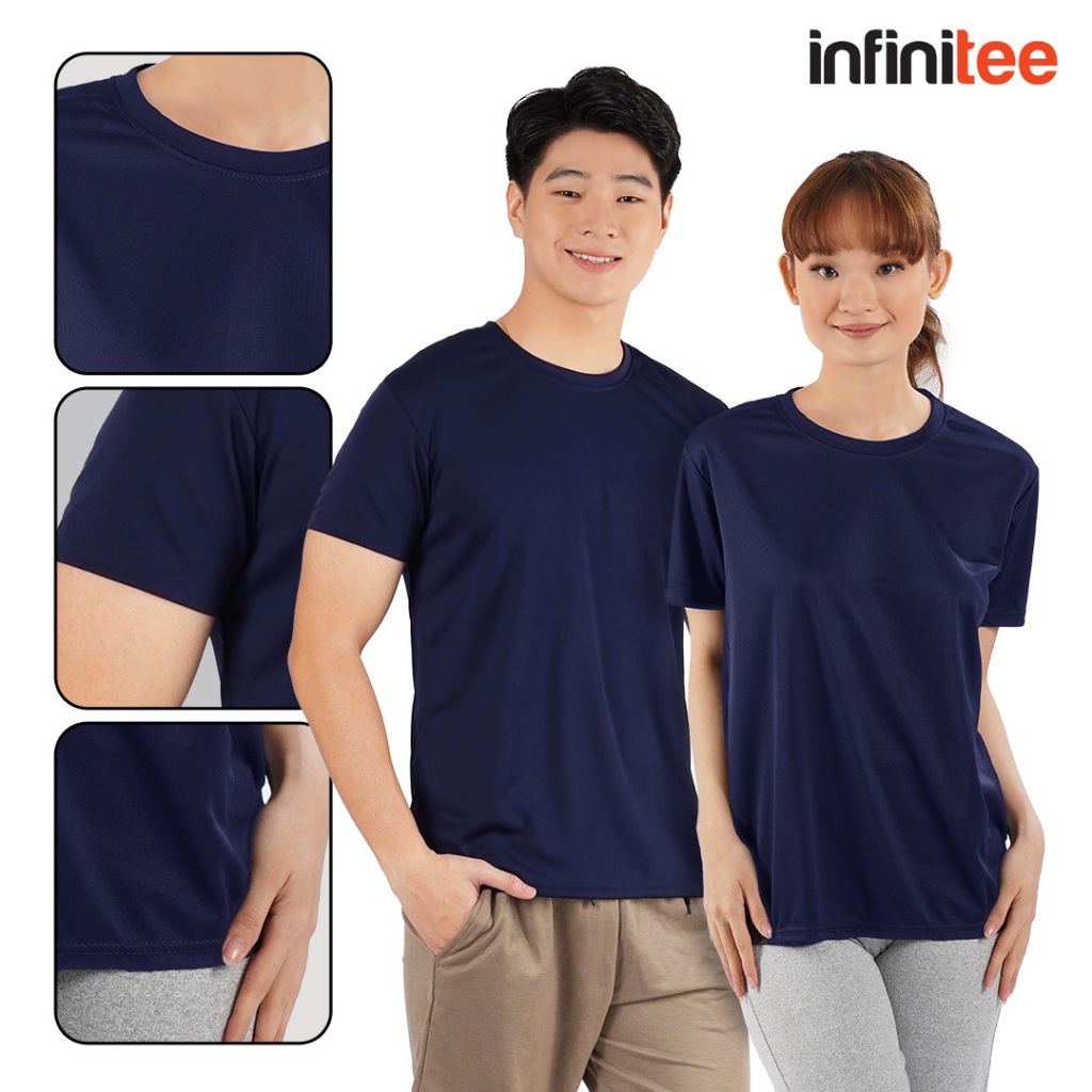 Infinitee Dri Fit Drifit Round Neck T Shirt For Men Women Quick Dry ...