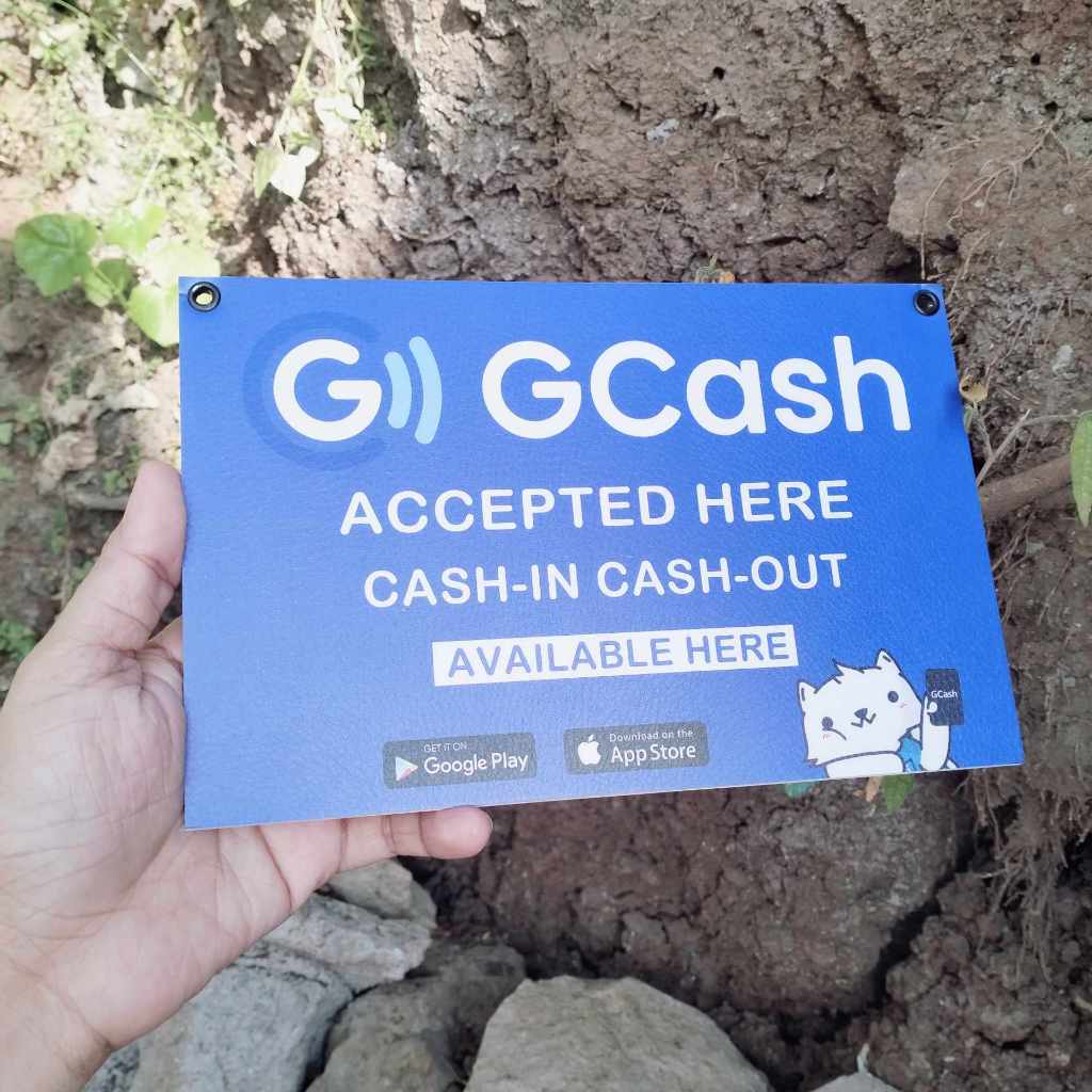 G-Cash Laminated Top Signage Sintra Board: Enhance Cash In and Cash Out ...