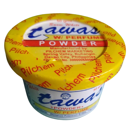 Snow White - Pure & Natural TAWAS POWDER (Potas Alum) 50g - Yellow ...