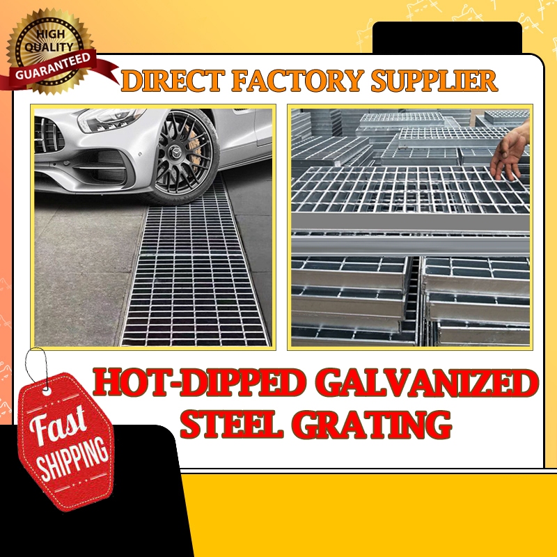 Hot-Dipped Galvanized Ditch Steel Grating for Floor Drain Grille Plate ...