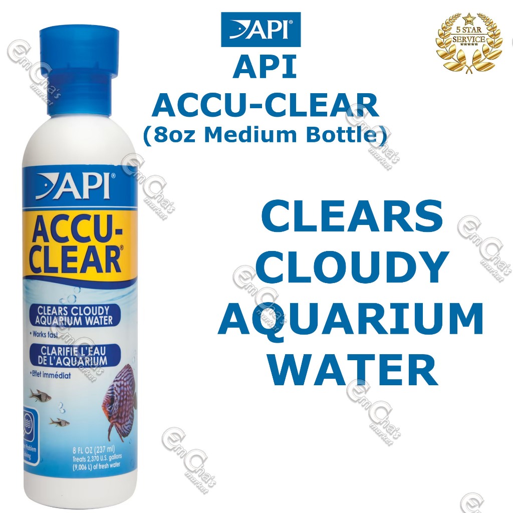 API Accu-Clear 8oz Aquarium Clarifier Aquarium Cloudy Tank Solution ...