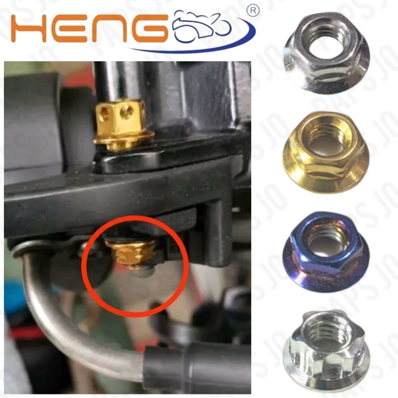 HENG LEVER BOLT NUT NMAX/AEROX/RAIDER/MIO/WAVE (SOLD PER PIECE ...