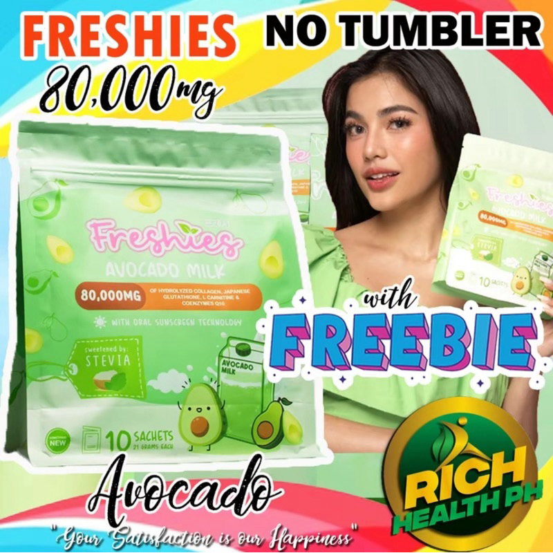 Freshies Avocado 80,000mg Collagen, Japan Gluthatione, L-Carnitine and ...