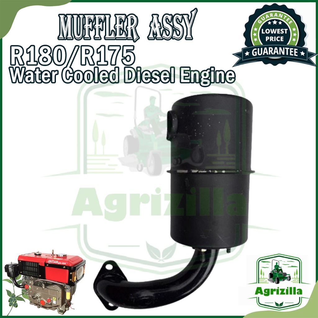 Muffler Assy R175 R180 Water Cooled Diesel Engine | Shopee Philippines