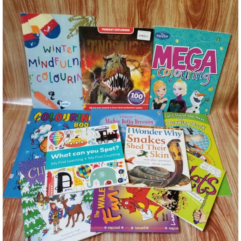 Assorted Childrens Coloring Books Trivia And Activity Books Preloved ...