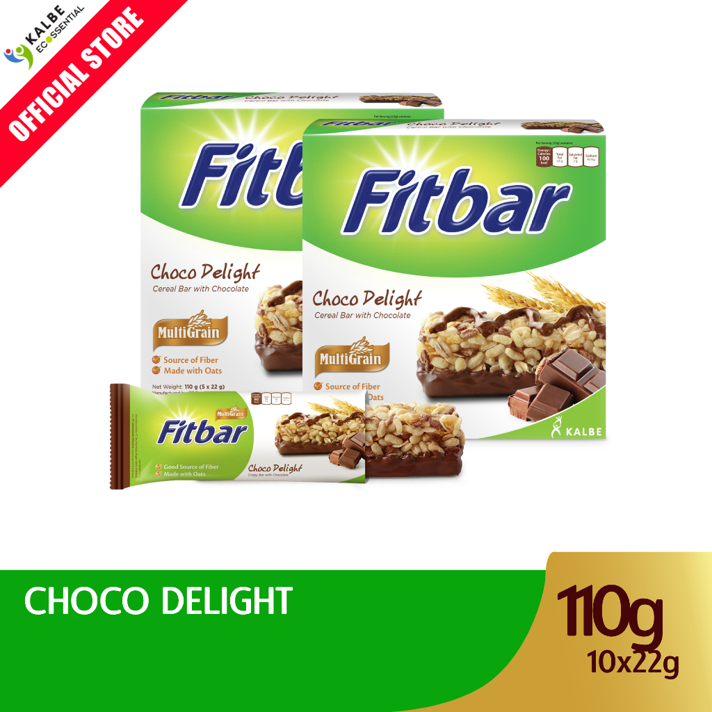 Fitbar Cereal Bar Pack of 10 Multipack (10 x 22g) | Shopee Philippines