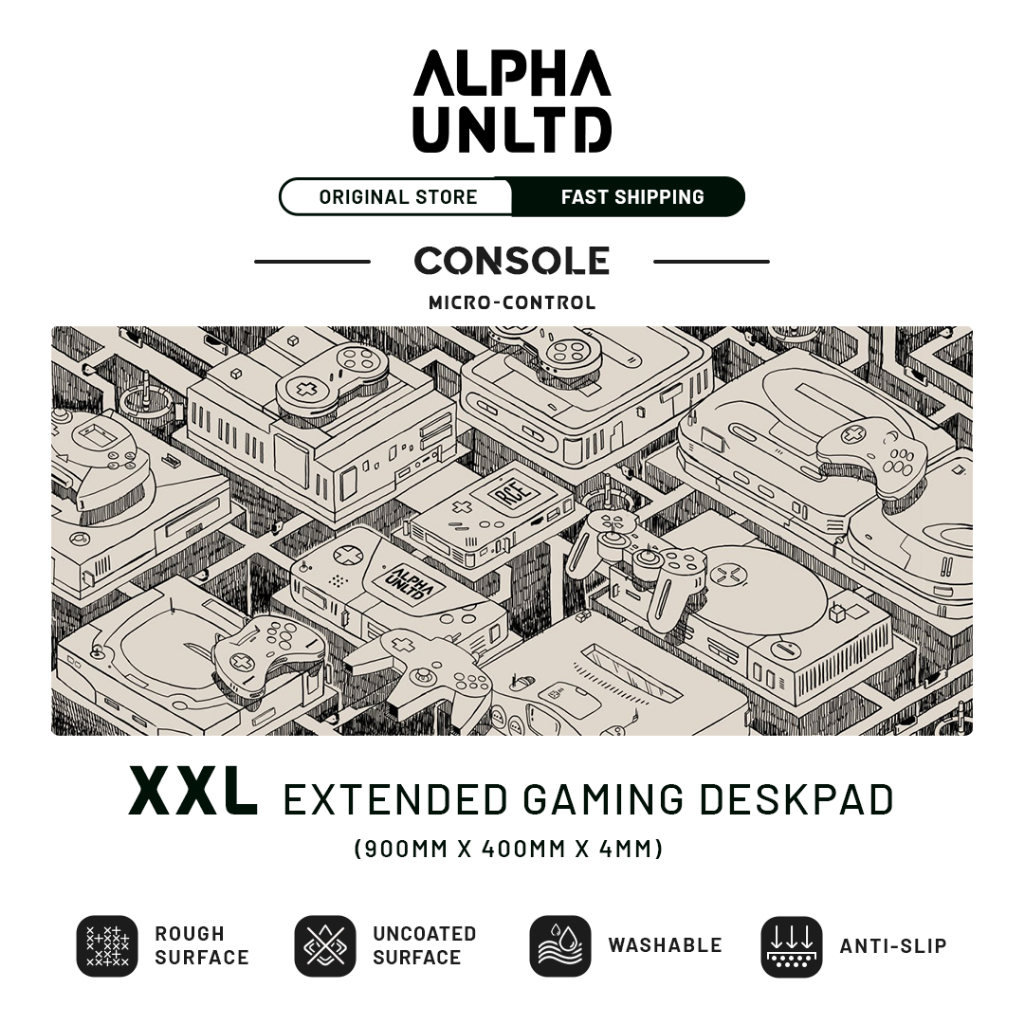 Alpha Unltd | "Console City" XXL | Micro-Control Gaming Mousepad ...
