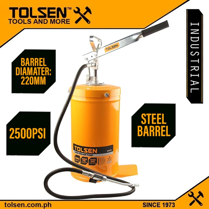 Tolsen Hand Grease Pump (16kgs - 3000PSI) 65211 | Shopee Philippines