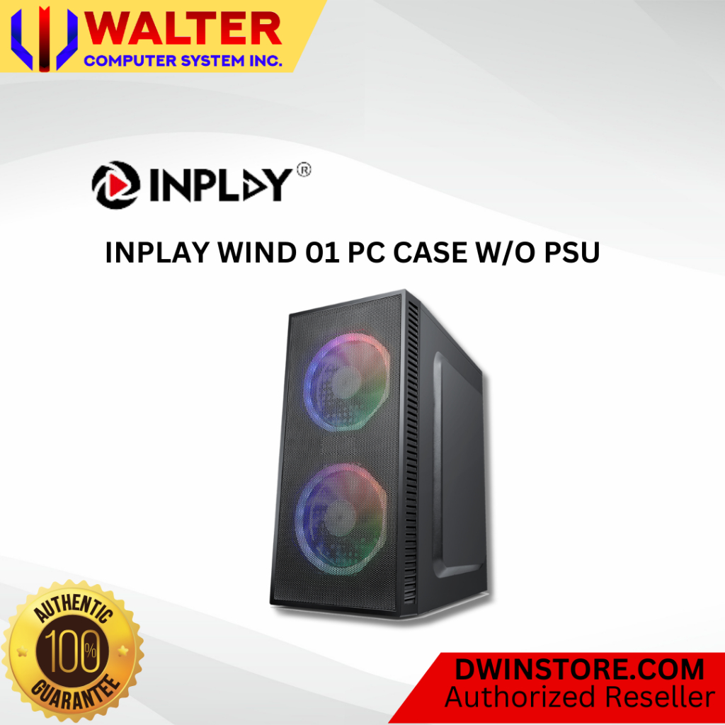 INPLAY WIND 01 PC CASE W/O PSU | Shopee Philippines