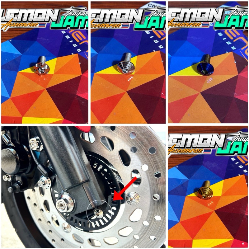 5x15 fine thread HENG SENSOR BOLTS ( CNC GEAR , GOLD , SILVER ...