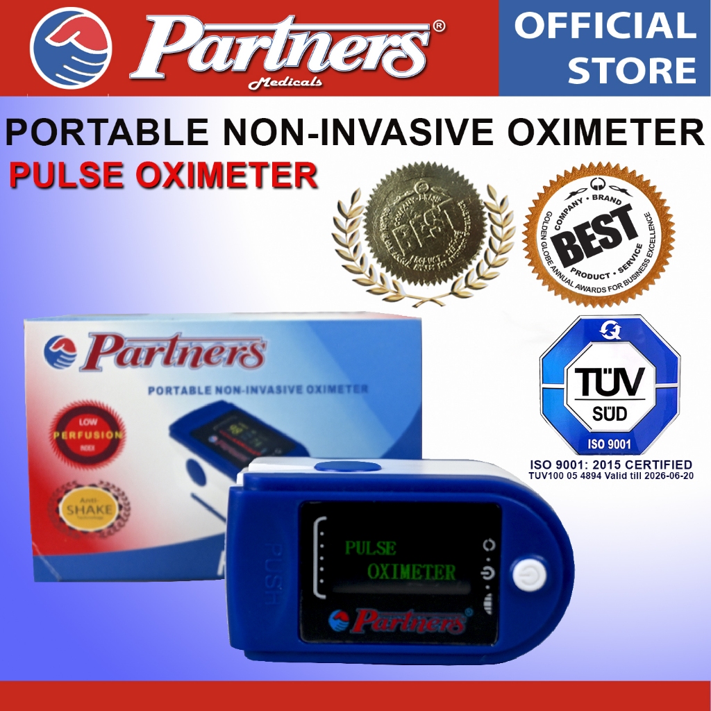 PARTNERS PORTABLE NON-INVASIVE OXIMETER PULSE OXIMETER | Shopee Philippines
