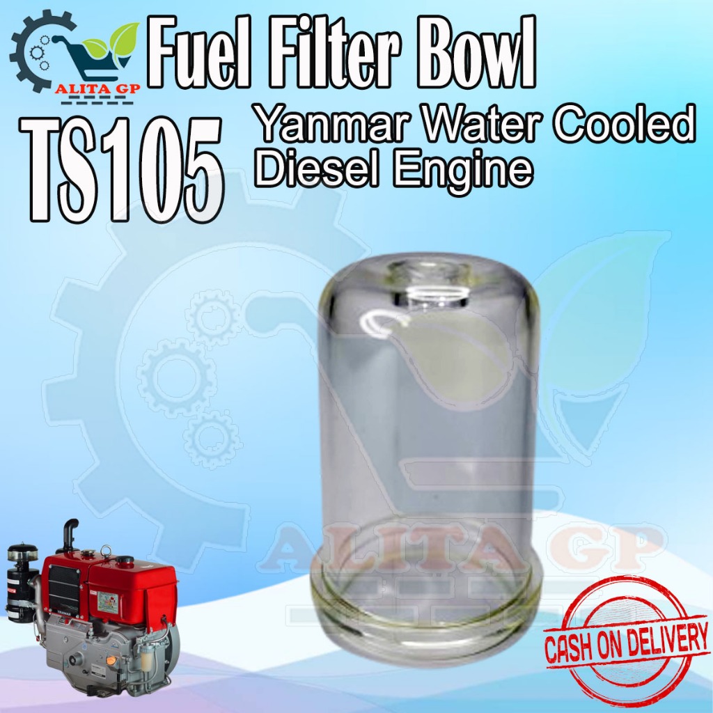 Fuel Filter Bowl Yanmar TS105 NS10 TS130 SS90 NS90 Water Cooled Diesel ...