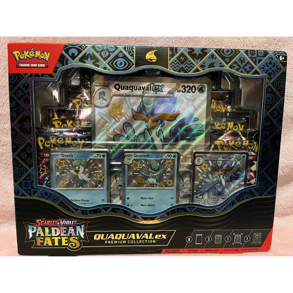 Paldean Fates Pokémon ex Premium Collection - Quaquaval ex | Shopee ...