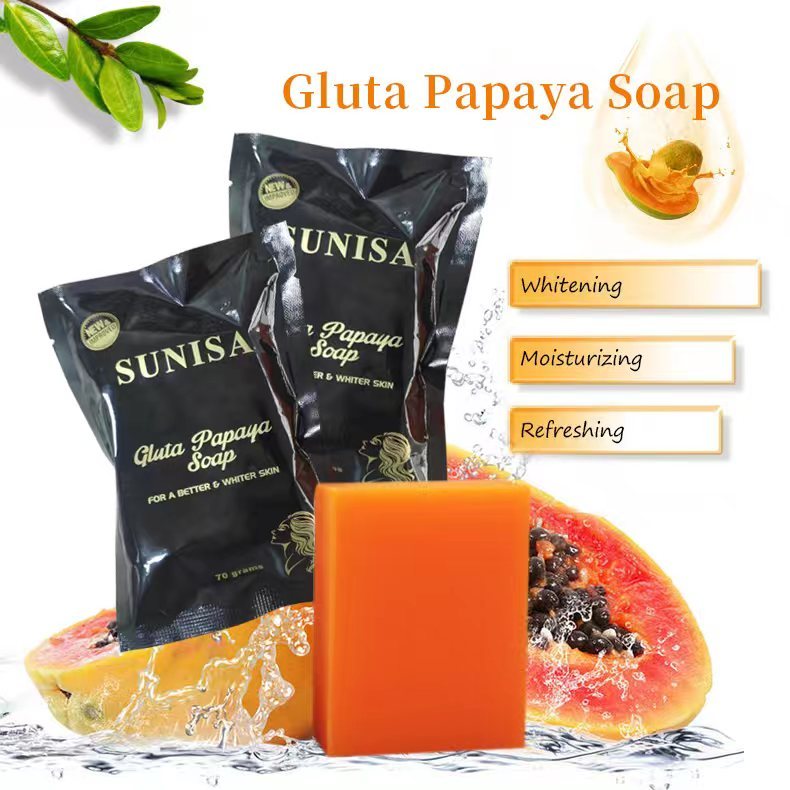 SUNISA Gluta Papaya Soap Trending Whitening Soap | Shopee Philippines