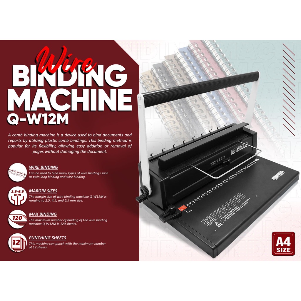Wire Binding Machine Q-W12M | Shopee Philippines