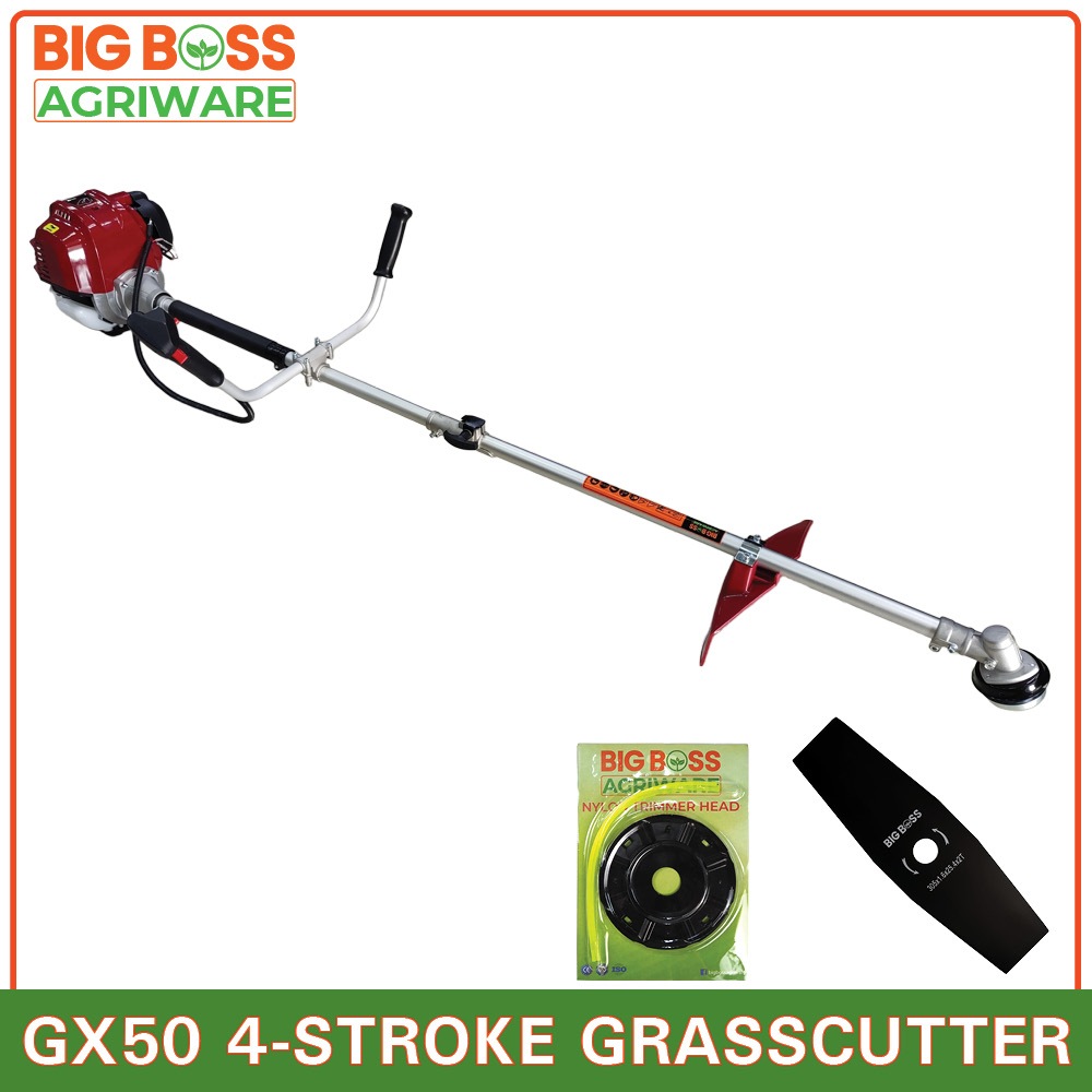 BBAX50/GX50 4-Stroke Portable 2-pc Shaft Shoulder Grass Cutter / Brush Cutter [47.9CC] | Shopee ...