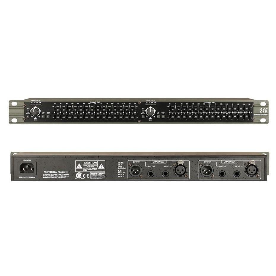 DBX EQ215/215S 2-Series Graphic Equalizer DUAL 15 Band Graphic There is a choice of black and ...