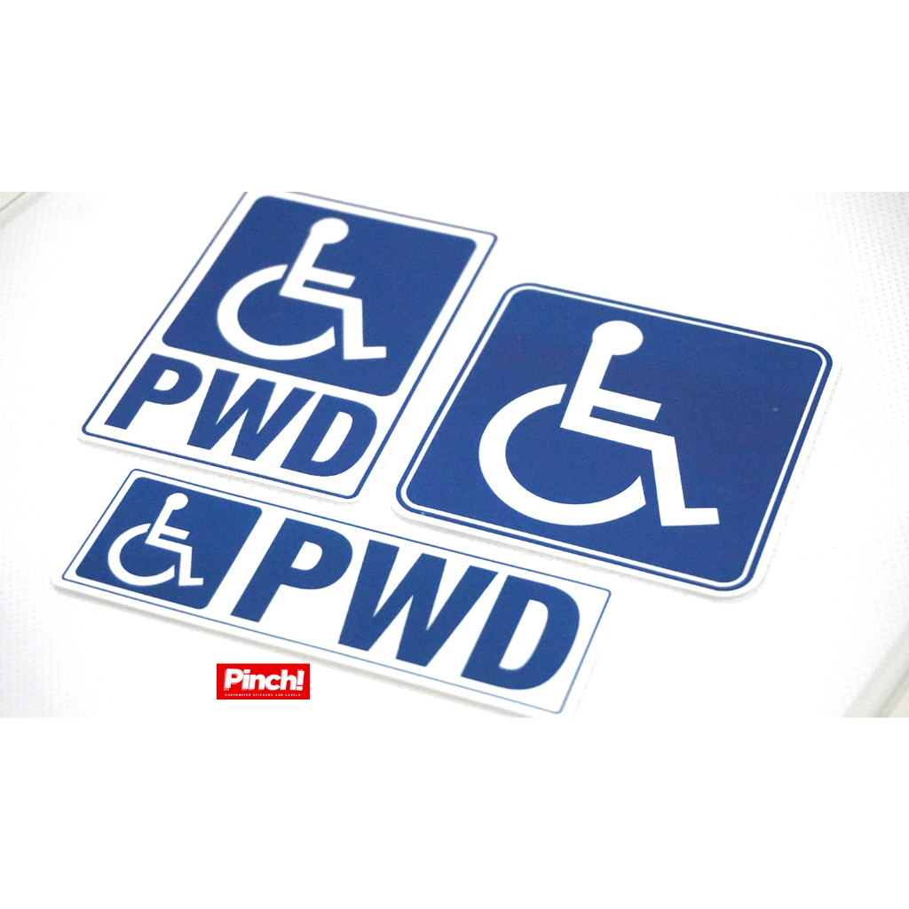 Pinch - PWD Sticker (Persons with disabilities) 5pcs | Shopee Philippines