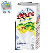Alpine Sterilize Milk 200ML | Shopee Philippines