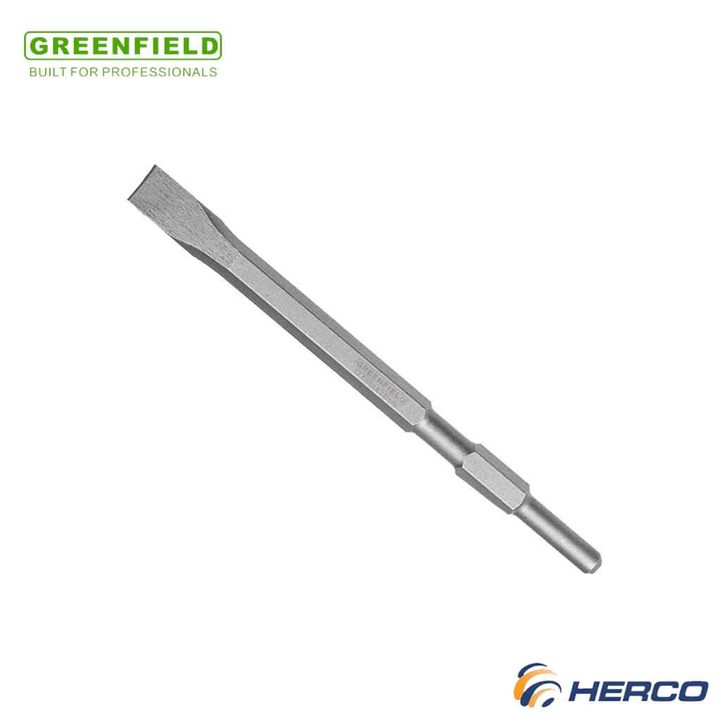 Greenfield Hex Flat Chisel 17mm X 280mm (Hex Body) | Shopee Philippines