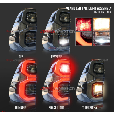 Hilux J E G V Conquest 2016-2024 Led Left and Right Tail Light Assembly ...