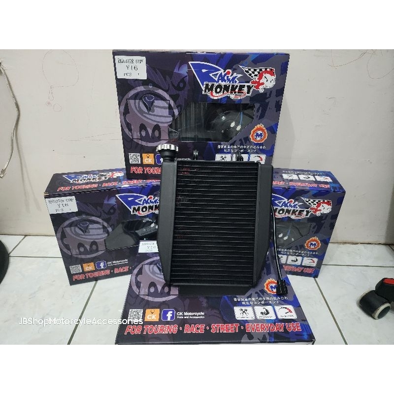 RACING MONKEY BIG RADIATOR WITH FAN FOR YAMAHA SNIPER 155 | Shopee ...