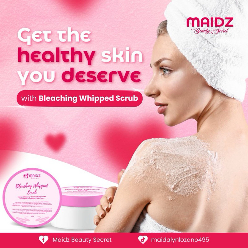 Maidz Bleaching Whipped Scrub 100g | Shopee Philippines