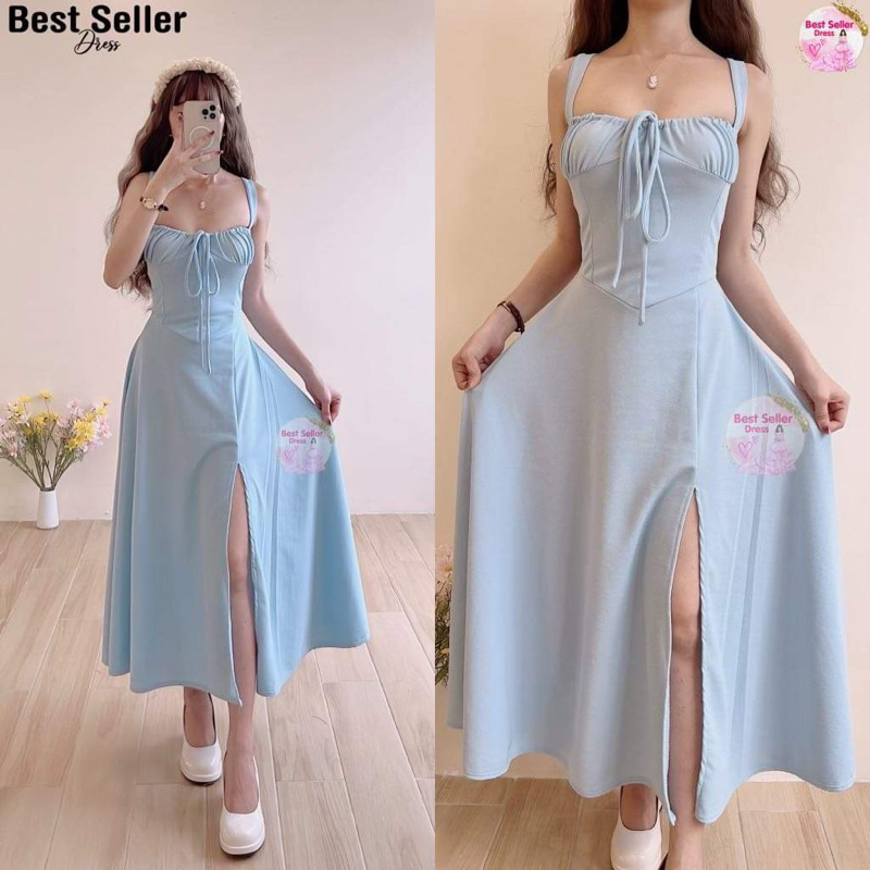 BSD BEST SELLER DRESS COURTNEY VINTAGE MAXI BUSTIER DRESS | Shopee ...